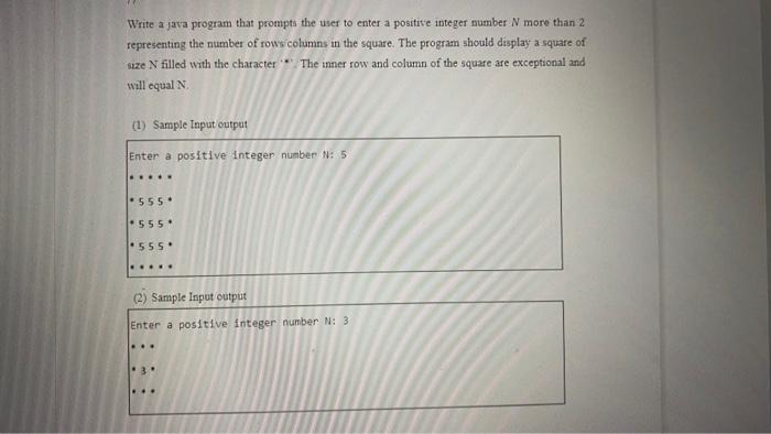 Solved Write a java program that prongts the user to enter a | Chegg.com