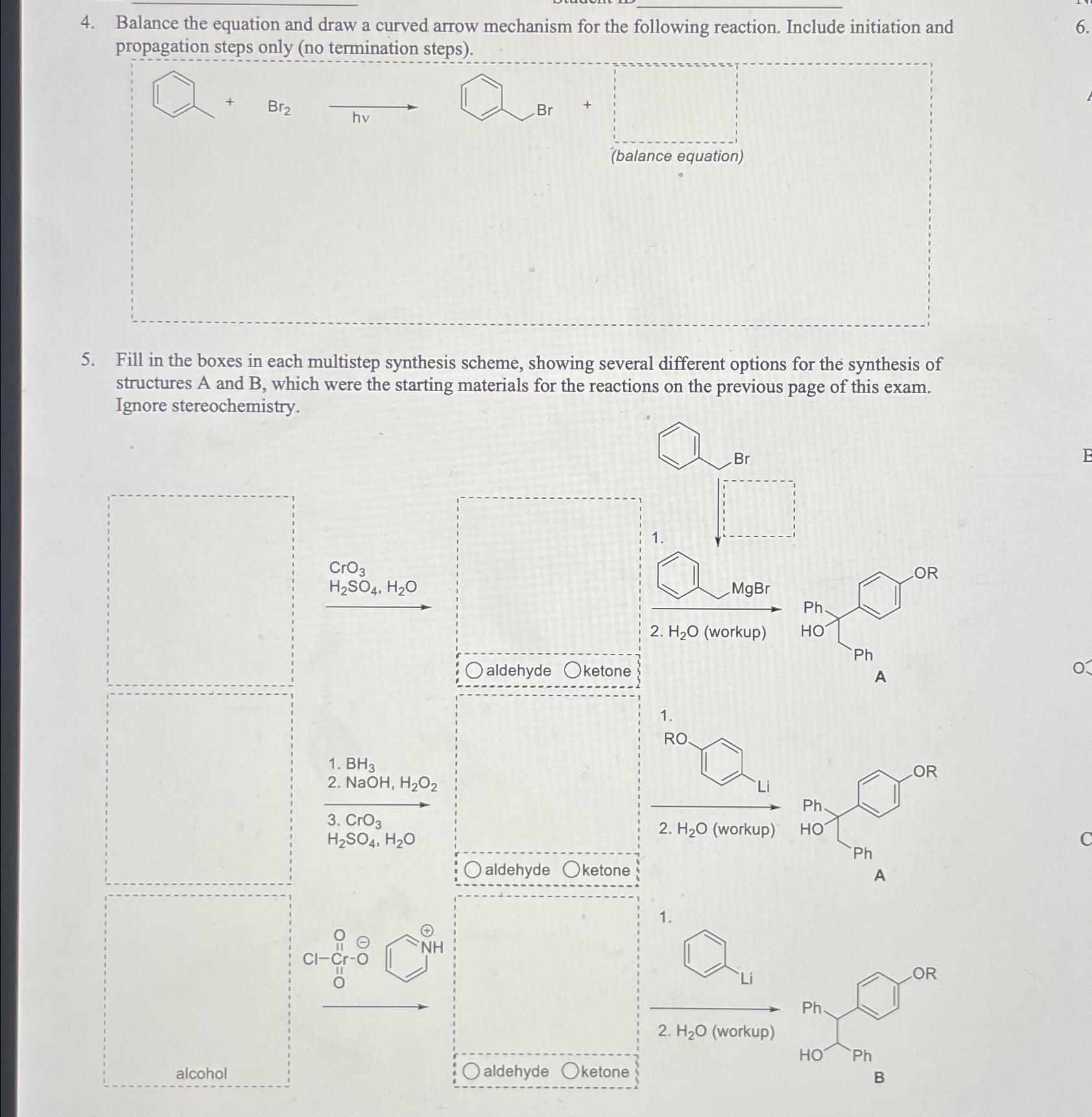 Solved Balance the equation and draw a curved arrow | Chegg.com