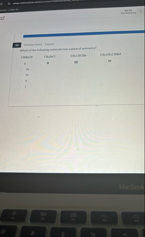 Solved umes.instructure.com/courses/14064/exteris44:52Time | Chegg.com