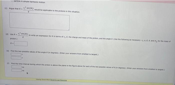 Solved Protons are projected with an initial speed | Chegg.com