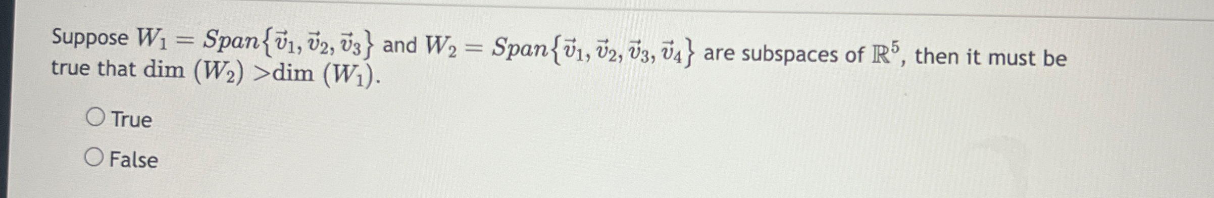 Solved Suppose W1=Span{vec(v)1,vec(v)2,vec(v)3} ﻿and | Chegg.com