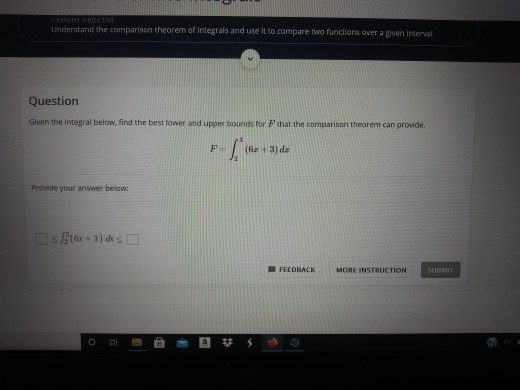 Solved Current Obiective Understand The Comparison Theorem