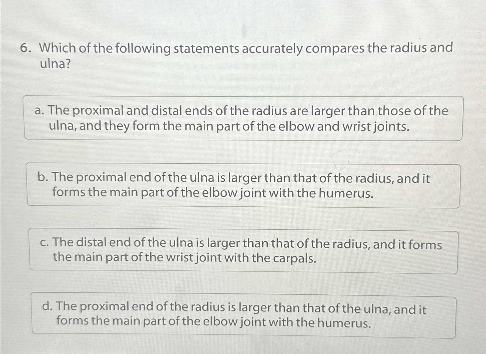 Solved Which of the following statements accurately compares | Chegg.com