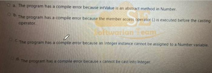 Solved Analyze the following code. Which of the following | Chegg.com