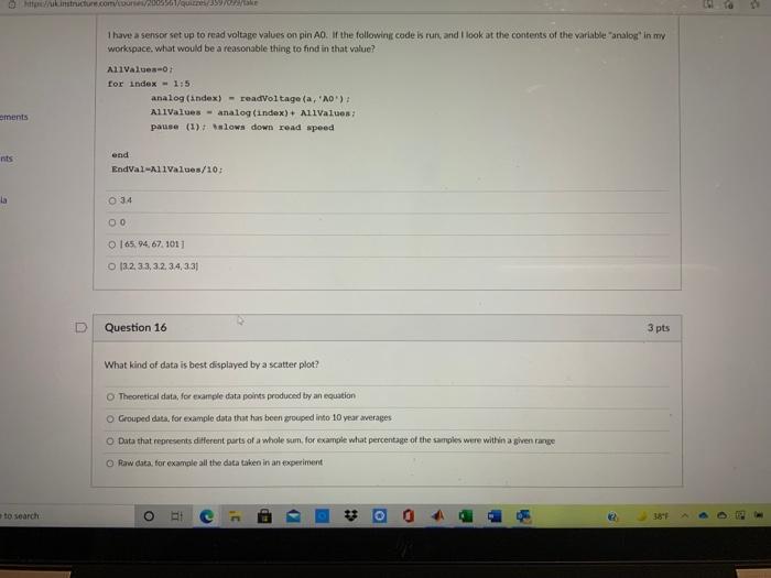 Solved @kimcu.com 1/39/ I have a sensor set up to read | Chegg.com