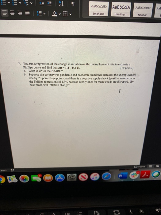 Solved AaBbCcAdEe АавbccD Heading 1 AaB AaBbCcDdEe Normal | Chegg.com