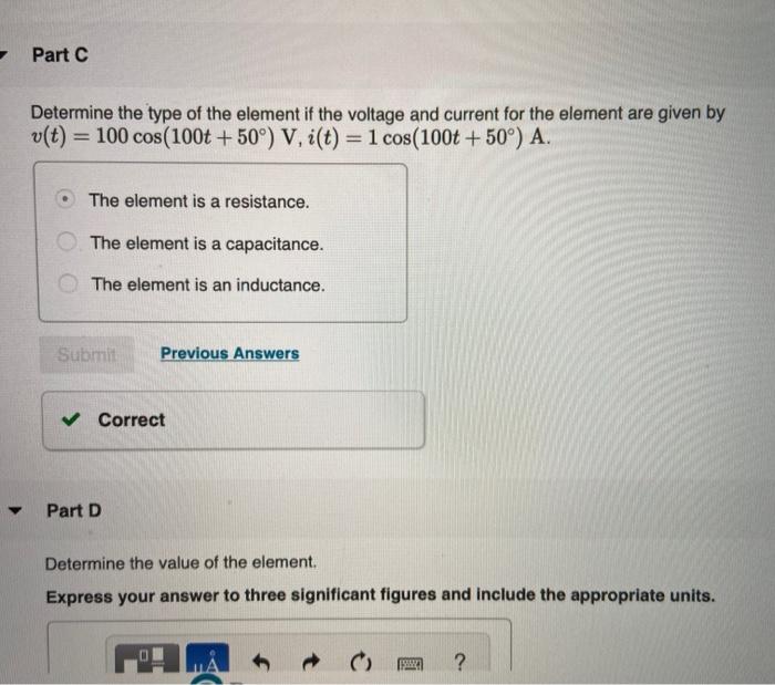 Solved P 5.35 A certain circuit element is known to be a | Chegg.com