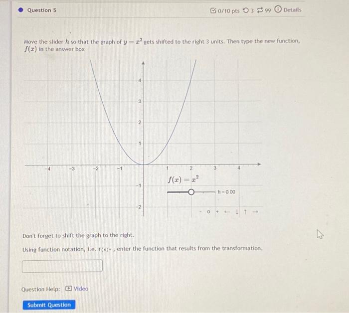 Solved If the formula y=x3 is changed by adding six (shown | Chegg.com