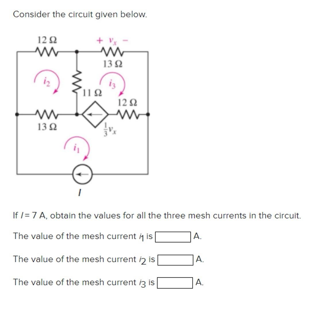 Solved Consider the circuit given below.If ??=7A, ﻿obtain | Chegg.com