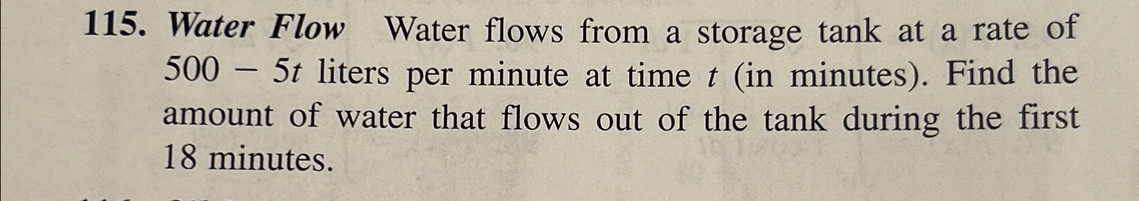 Solved Water Flow Water flows from a storage tank at a rate | Chegg.com