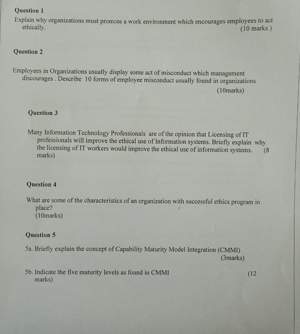 Solved Question 1Explain why organizations must promote a | Chegg.com