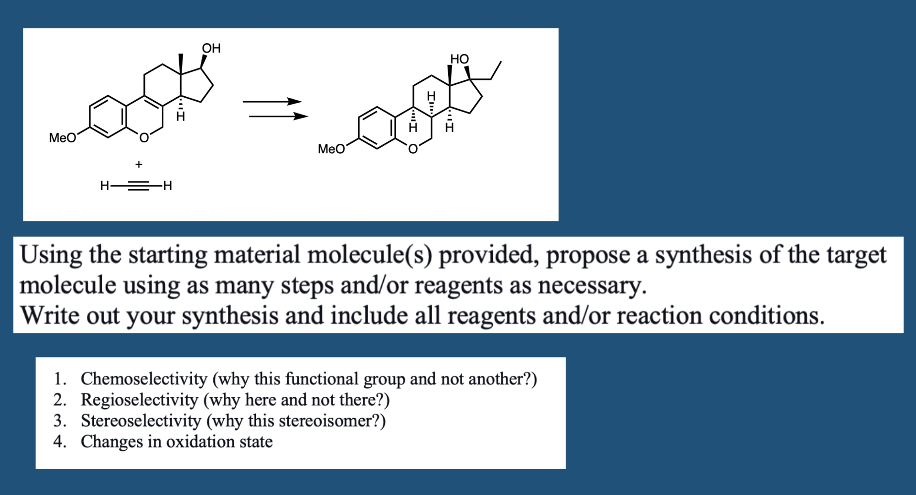 Solved Please explain the different steps Using the starting | Chegg.com