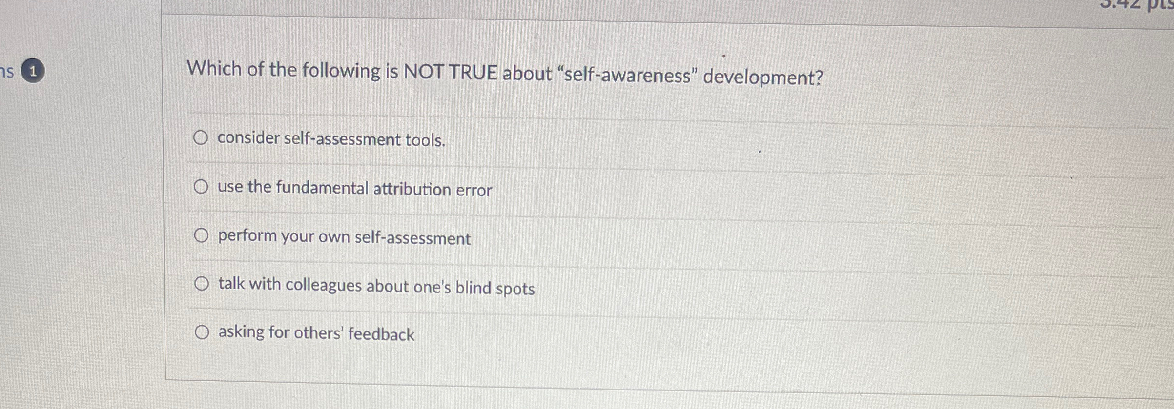 Solved 1Which of the following is NOT TRUE about | Chegg.com