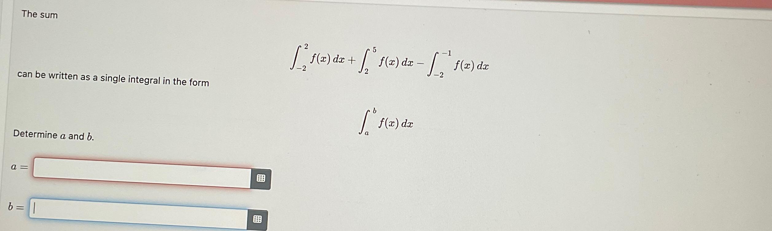 Solved The sumcan be written as a single integral in the | Chegg.com