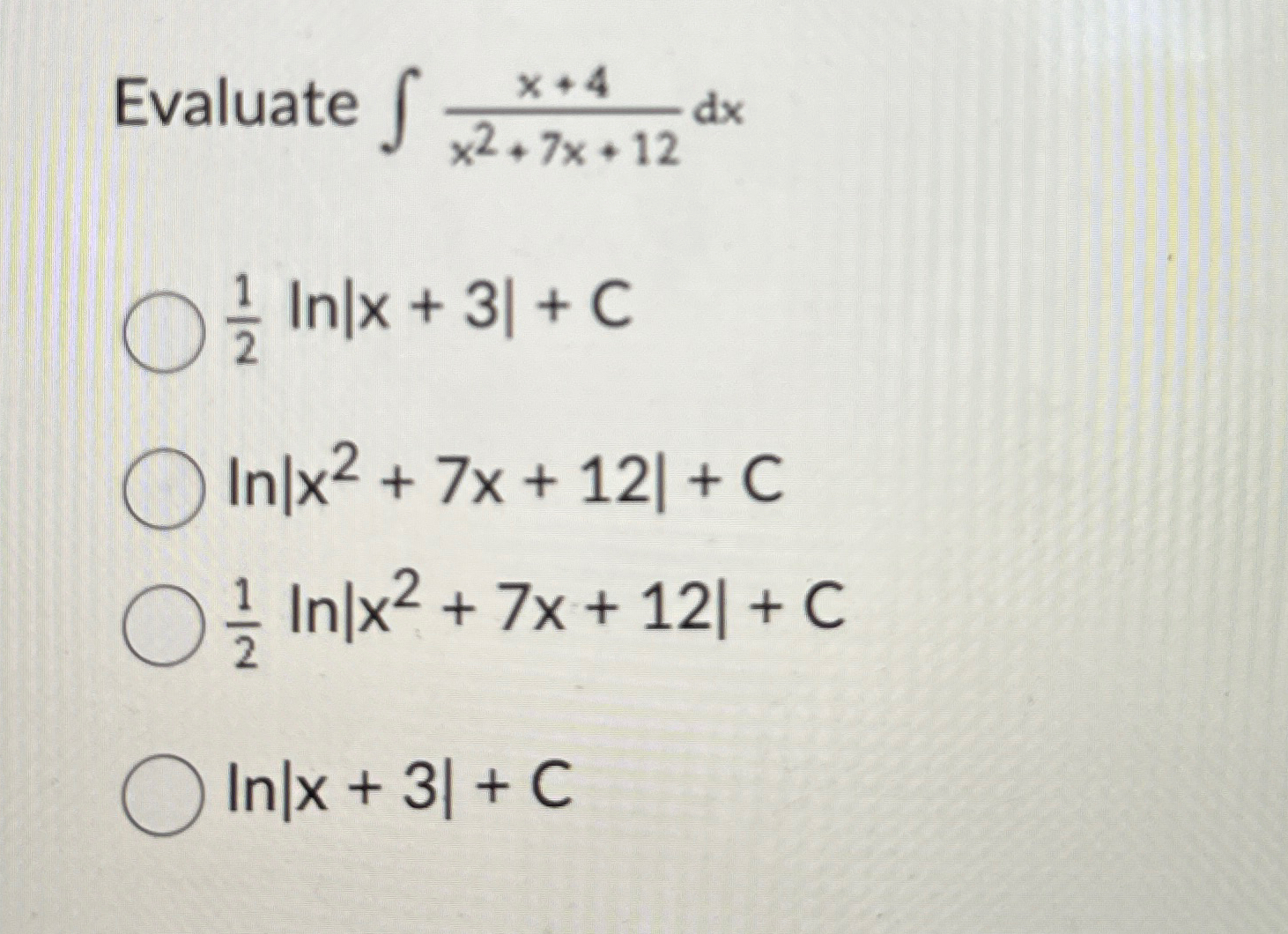 Solved Which option is correct?Evaluate | Chegg.com