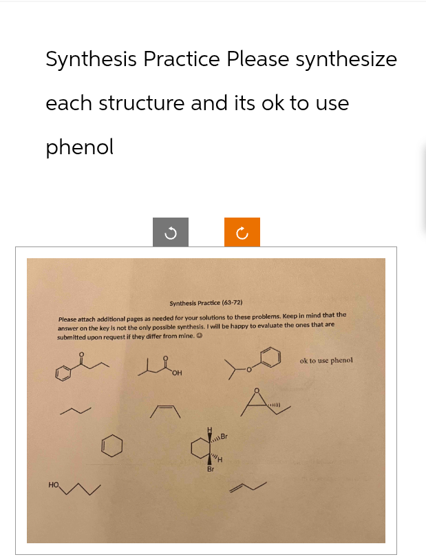 Solved Synthesis Practice Please synthesize each structure | Chegg.com