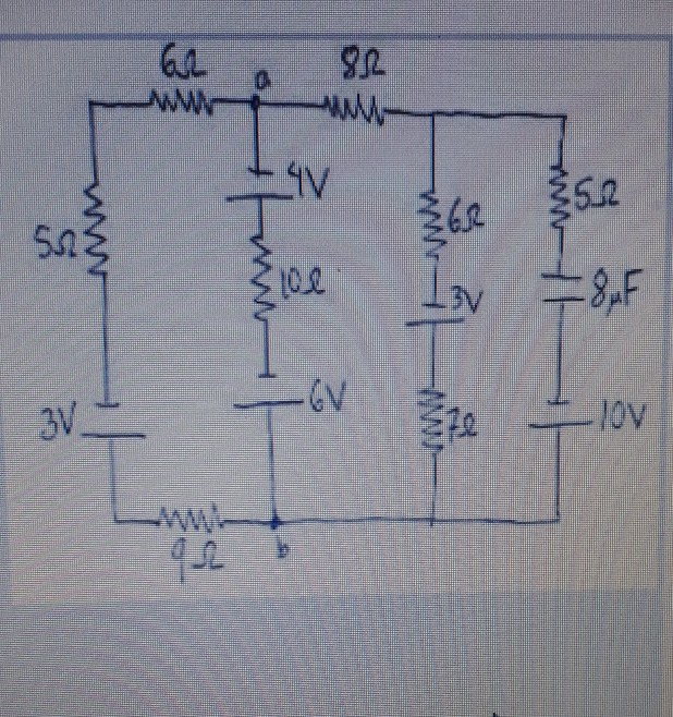 Solved Based on the circuit in the figure, find the | Chegg.com
