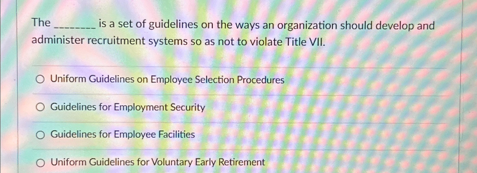Solved The is a set of guidelines on the ways an | Chegg.com