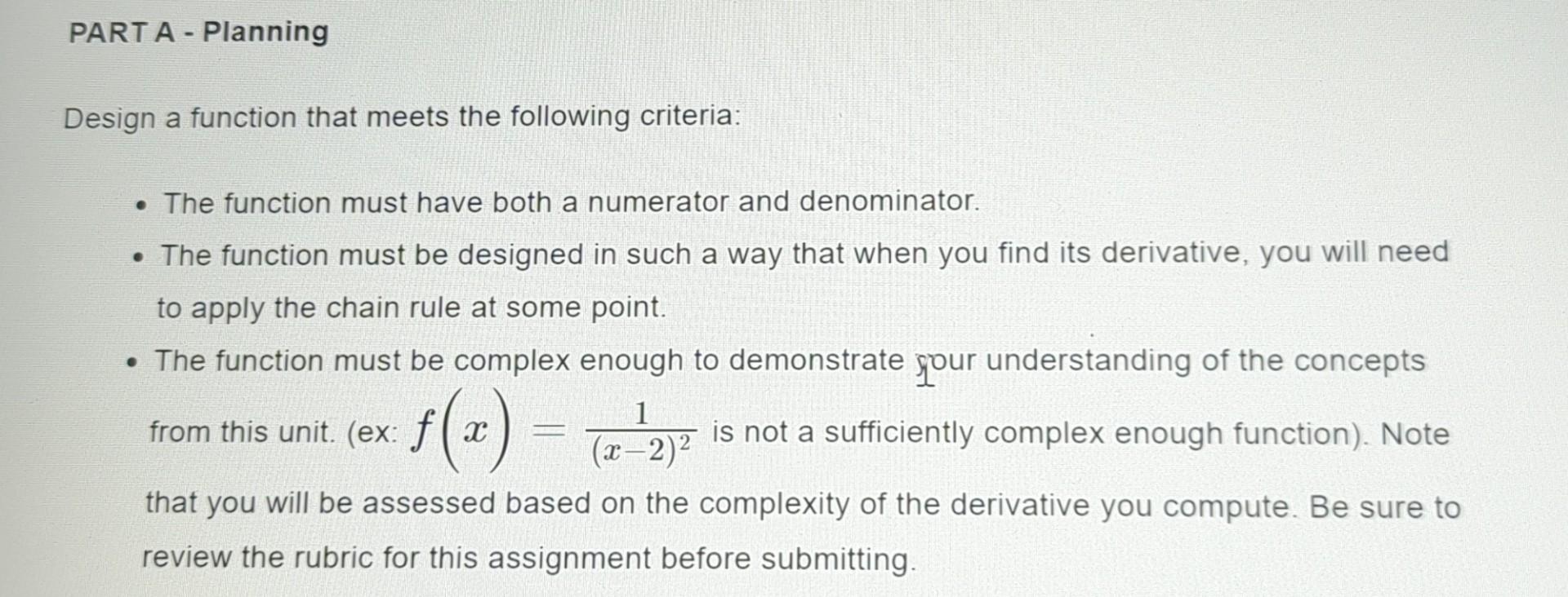 Solved Design a function that meets the following criteria: | Chegg.com