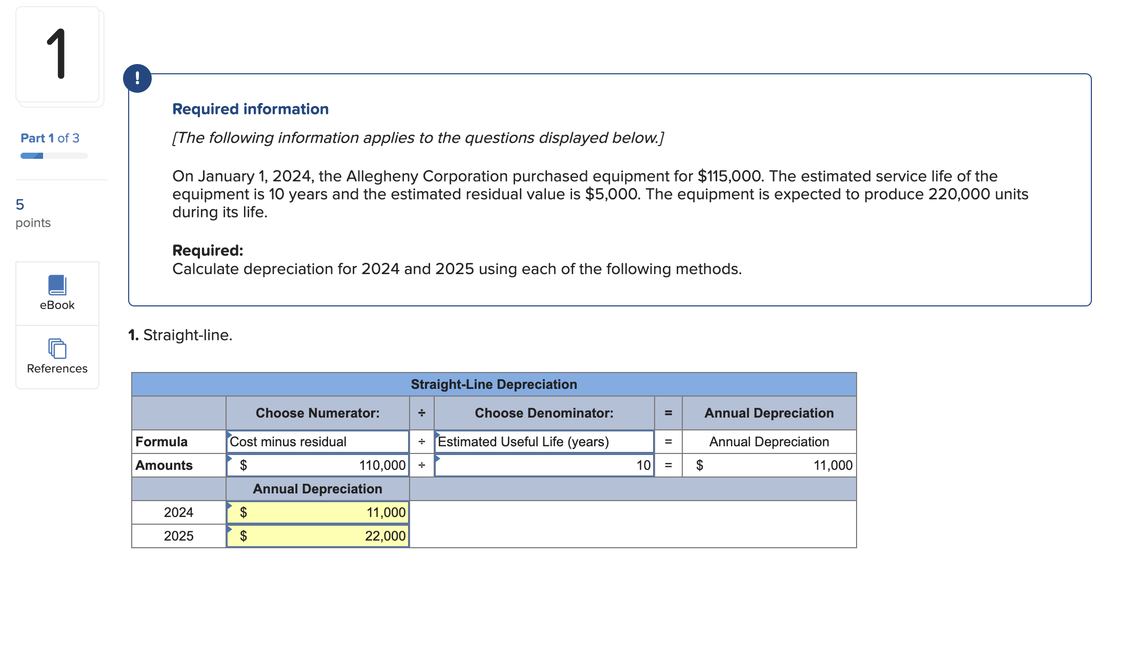 Solved Required:Calculate depreciation for 2024 ﻿and 2025 | Chegg.com