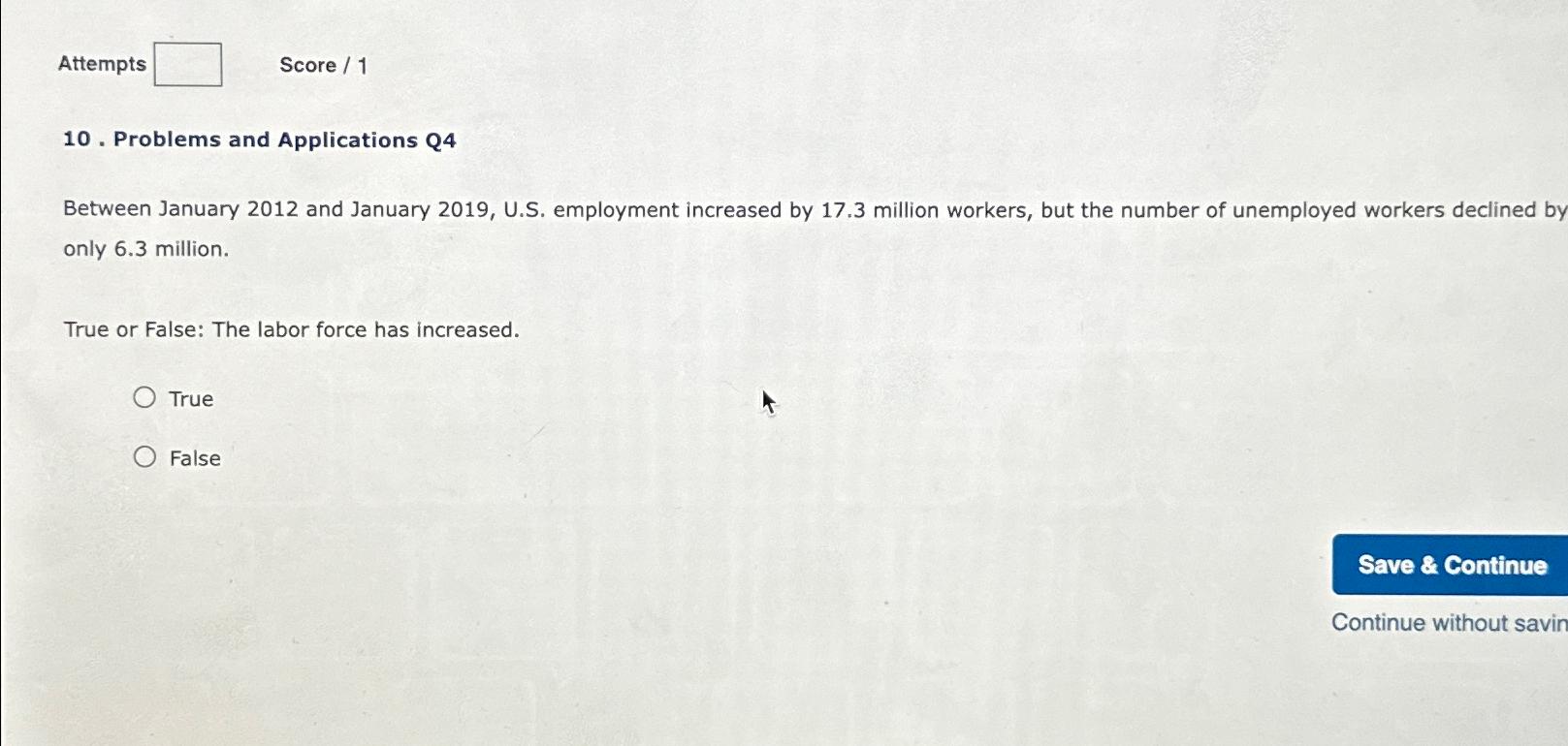 Solved AttemptsScore /110. ﻿Problems and Applications | Chegg.com