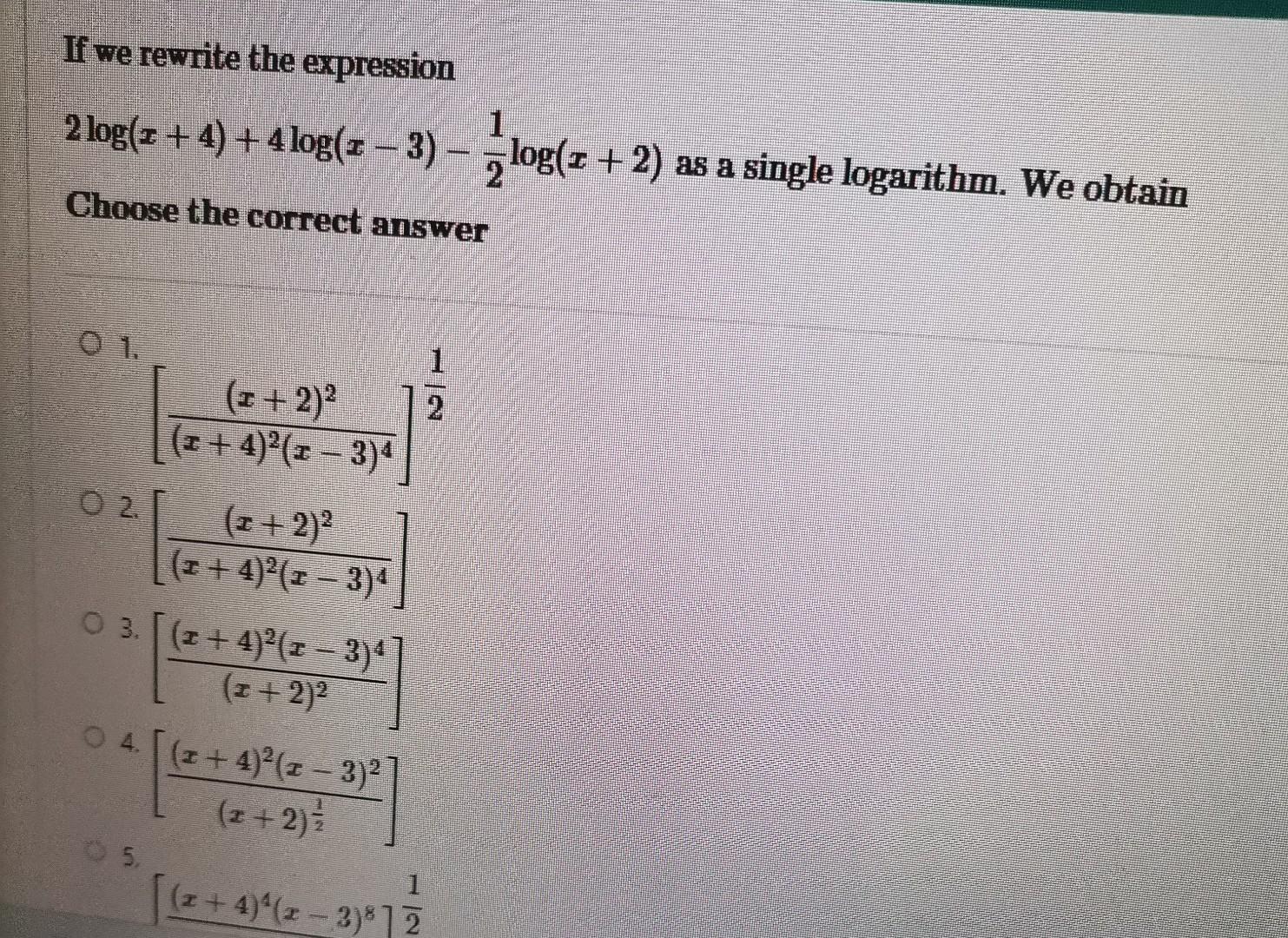 Solved If we rewrite the expression | Chegg.com