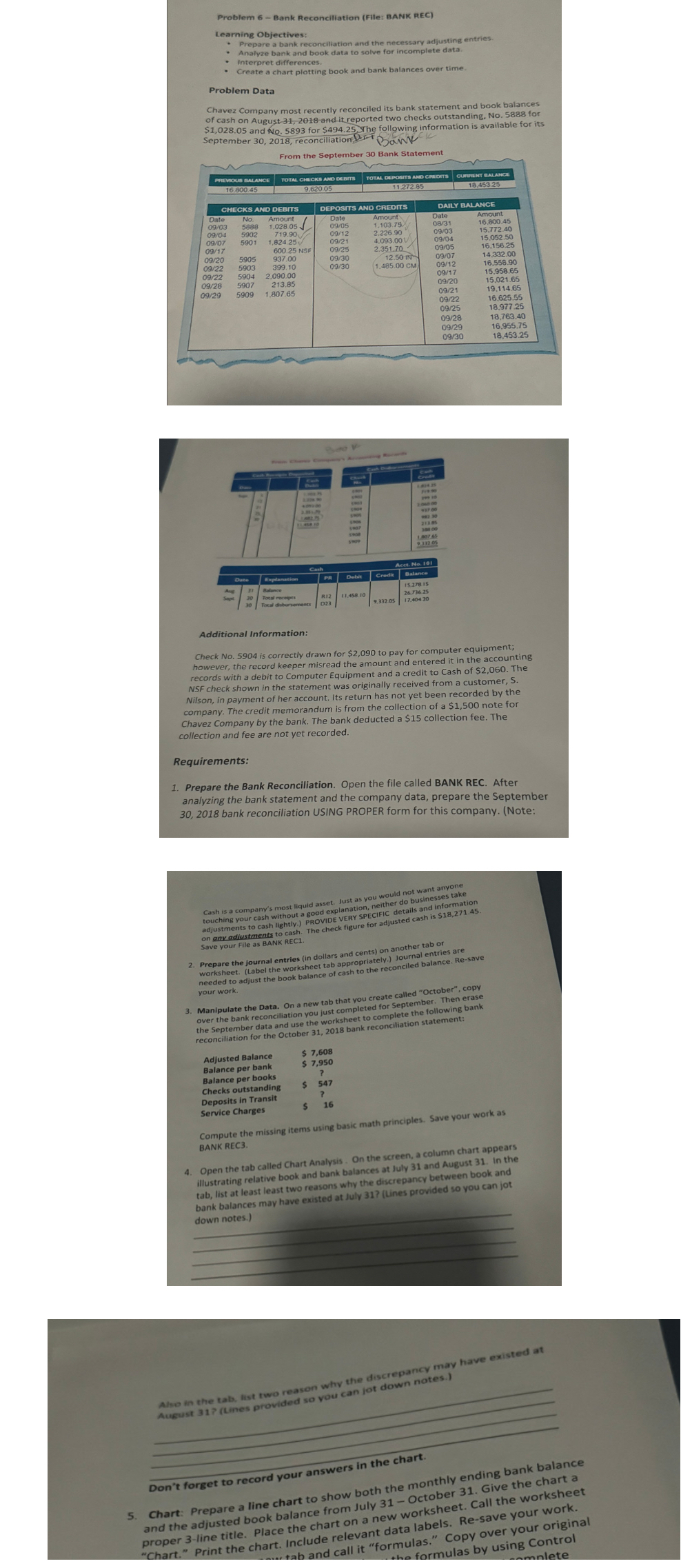 Solved Also in the tab, list two reason why the discrepancy | Chegg.com