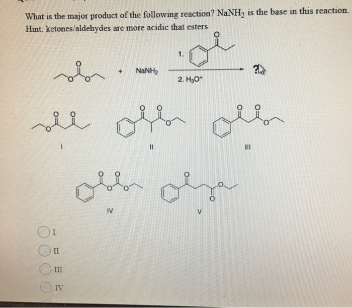 Solved What is the major product of the following reaction? | Chegg.com