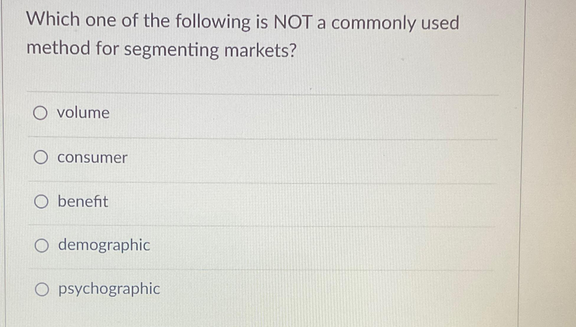 Solved Which one of the following is NOT a commonly used | Chegg.com