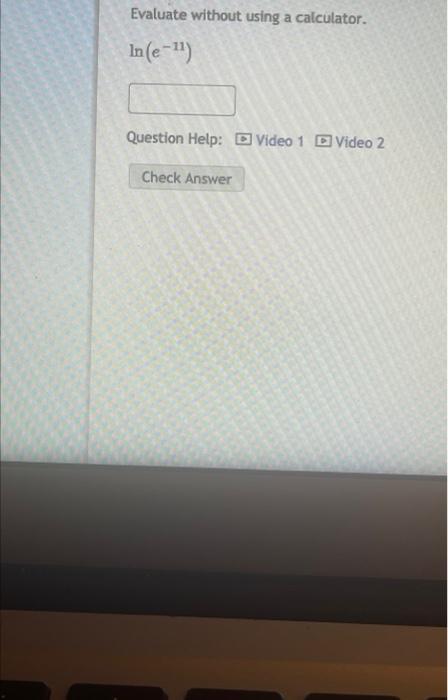 Solved Express the following equations in logarithmic form: | Chegg.com