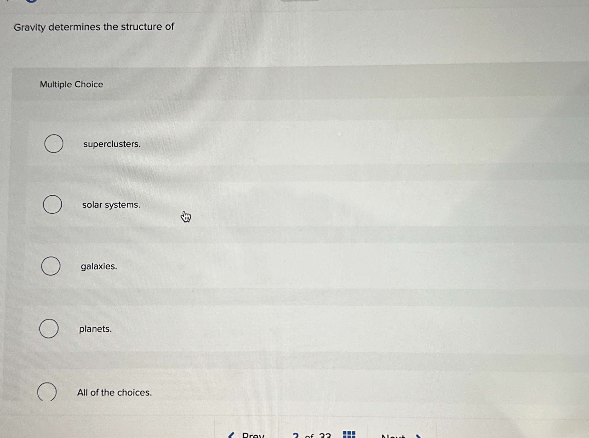 Solved Gravity determines the structure ofMultiple | Chegg.com