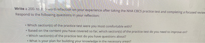 Write a 200- to 350-word reflection on your | Chegg.com