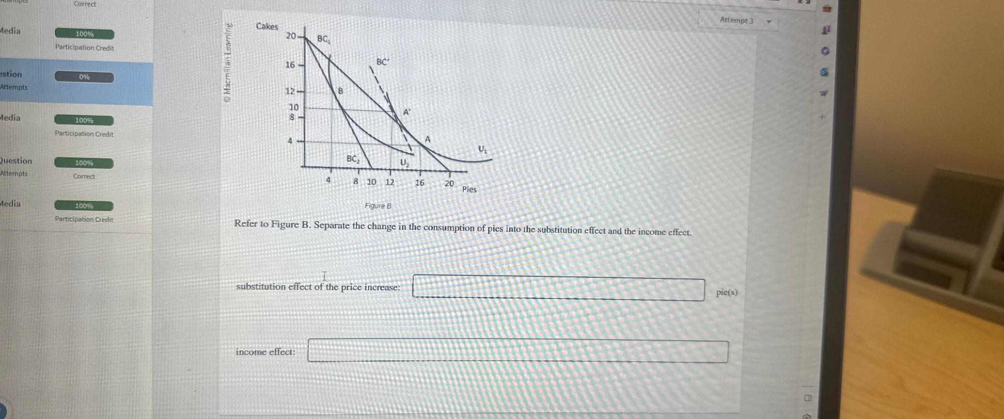 Solved CakesFigure BRefer to Figure B. ﻿Separate the change | Chegg.com