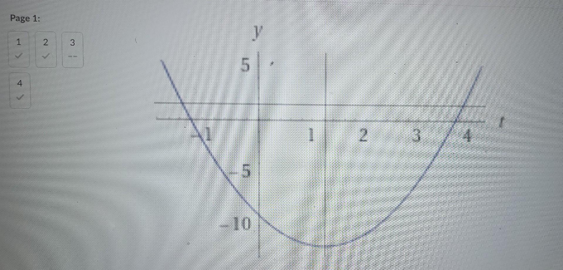 Solved For the parabolic train in the previous problem \#3, | Chegg.com