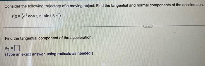 Solved Consider The Following Trajectory Of A Moving Object