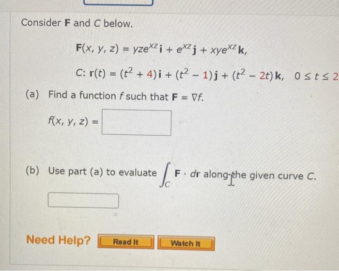 Solved Consider F and C below. | Chegg.com