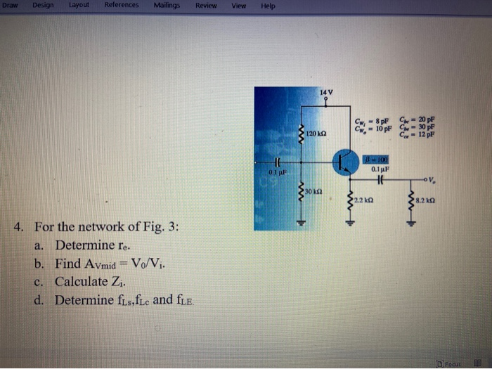 Solved Draw Design Layout References Mailings Review View | Chegg.com