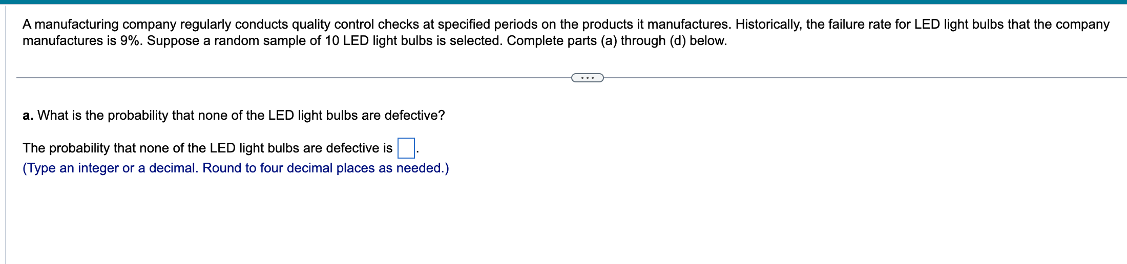 Solved Question content area topPart 1A manufacturing | Chegg.com
