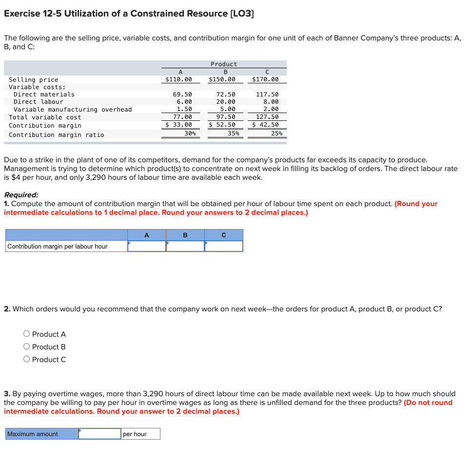 Solved Exercise 12 5 utilization Of A Constrained Resource