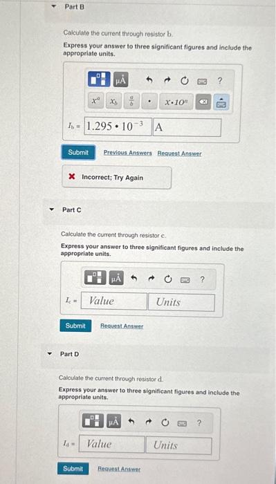 Solved Calculate the current through each resistor in | Chegg.com