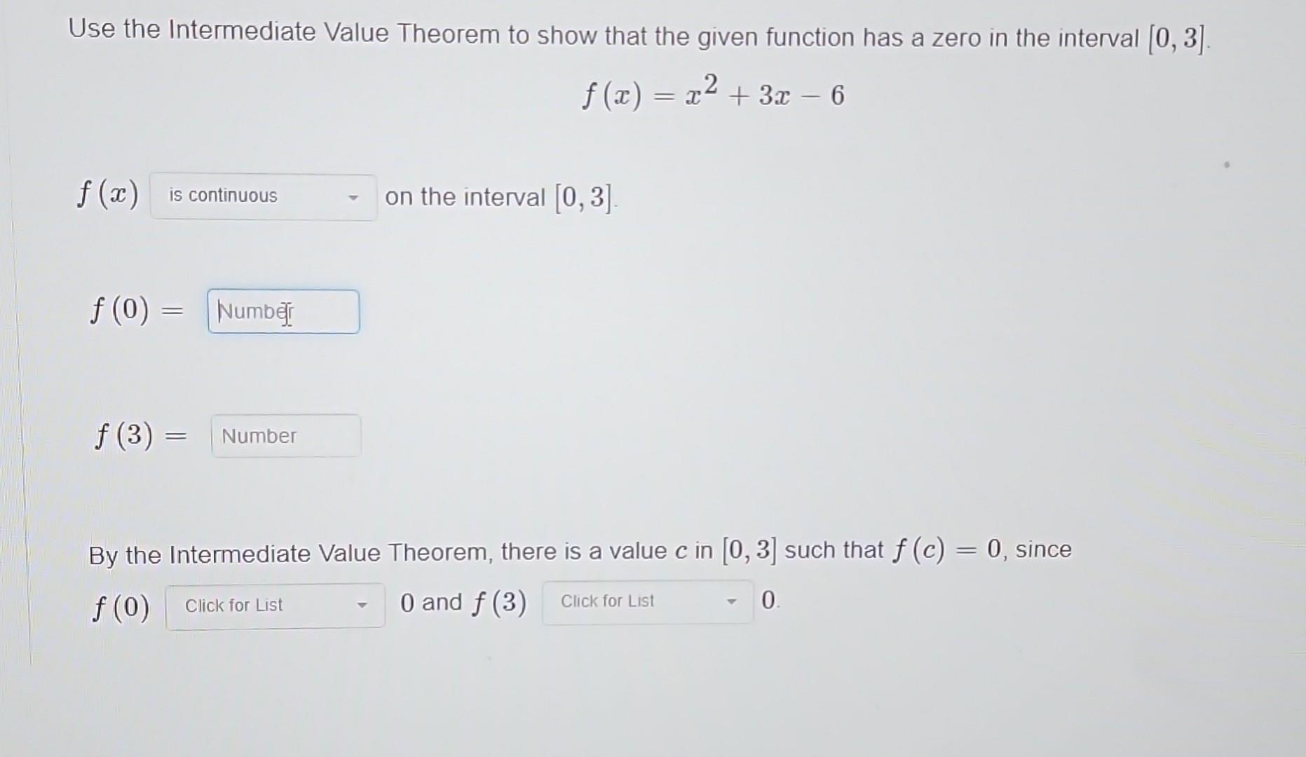 Solved Use the Intermediate Value Theorem to show that the | Chegg.com
