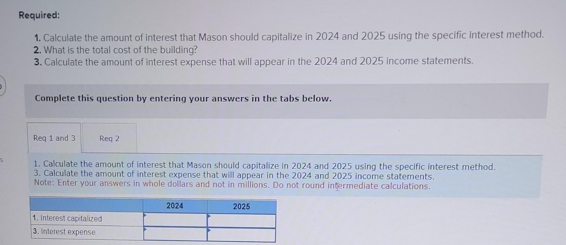 Solved Problem 10-9 (Algo) Interest capitalization; specific | Chegg.com