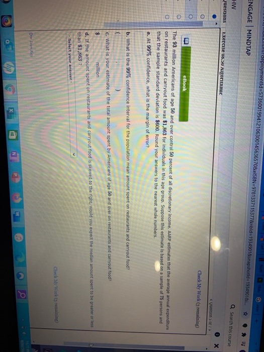 Solved Exercise 08.03 Algorithmic Question 1 of 2 Check My | Chegg.com