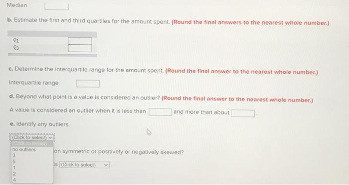 Solved The box plot below shows the amount spent for books | Chegg.com