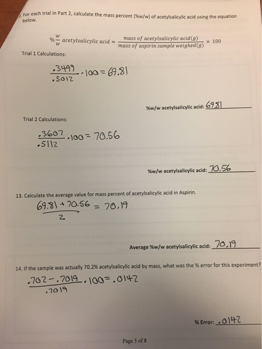 Solved Part One: NaOH Standardization. 1. The lab procedure | Chegg.com