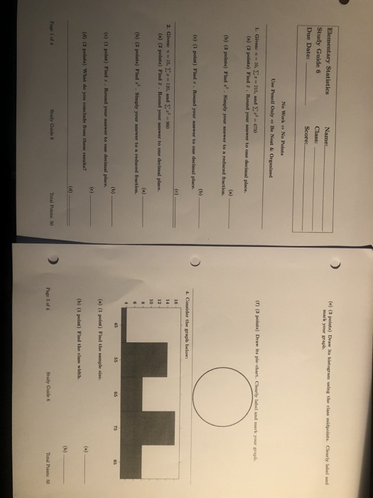 Solved fel poles) Dre aming the misery Name Elementary | Chegg.com