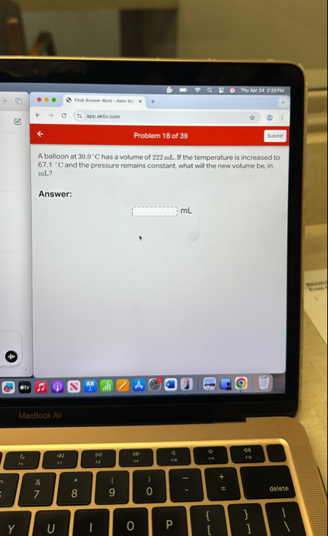 Solved Thu Apr 24220 ﻿PMFinal Answer Work - ﻿Altiy | Chegg.com