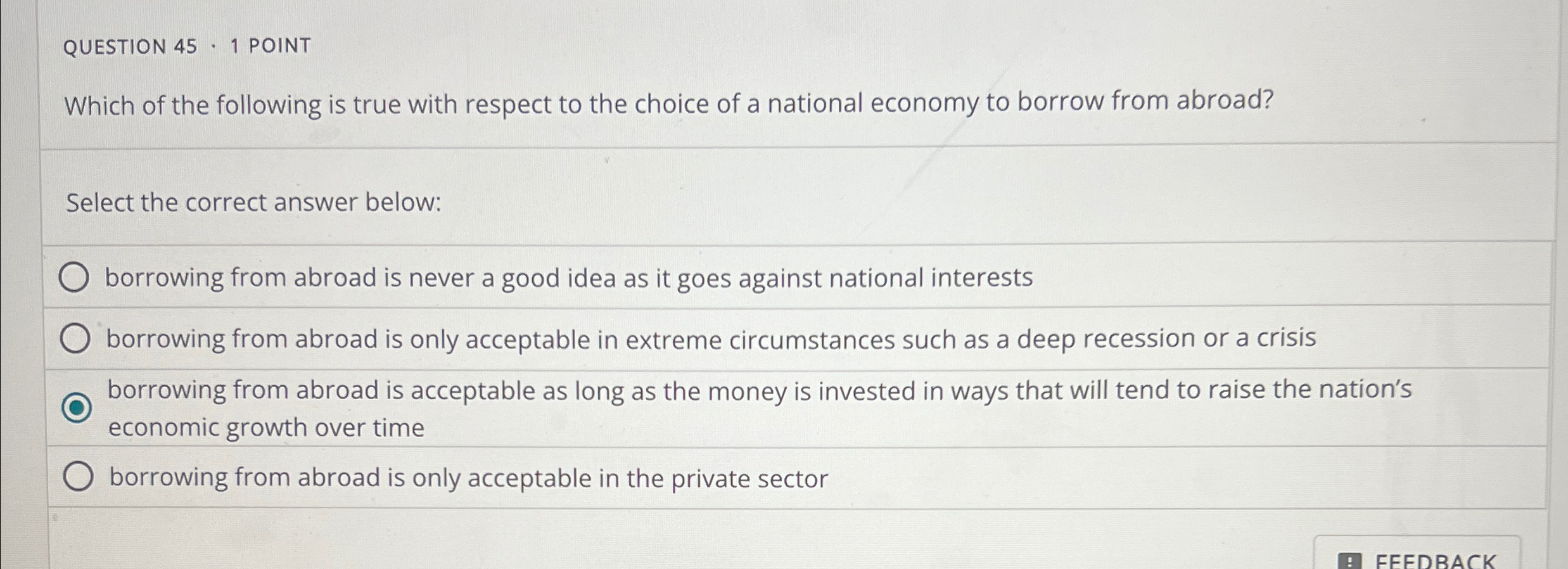 Solved QUESTION 45*1 ﻿POINTWhich of the following is true | Chegg.com