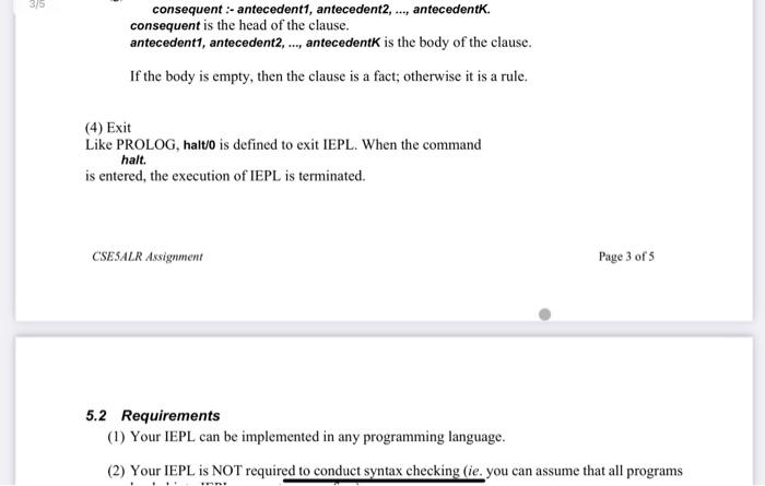 Solved plz read question careful and use the prolog code | Chegg.com