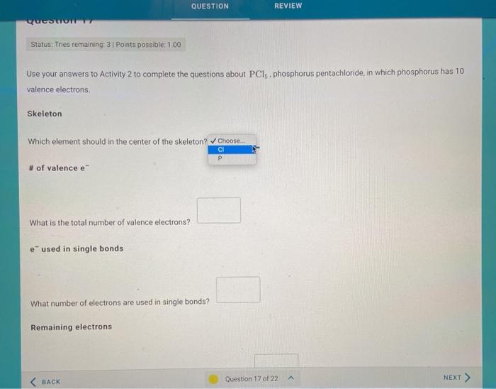 Solved QUESTION REVIEW QUESTO Status: Tries remaining 31 | Chegg.com